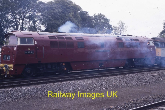 RAILWAY PHOTO - Class 52 Western Prince D1041 in Marron c1995 £2.00 ...
