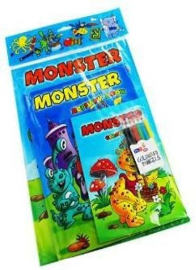 MONSTER ACTIVITY PACK (Colouring & Activity Book, Colouring Pad ...
