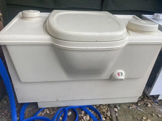 THETFORD CASSETTE BENCH Toilet Electric 12V Flush Ivory/Cream Right ...