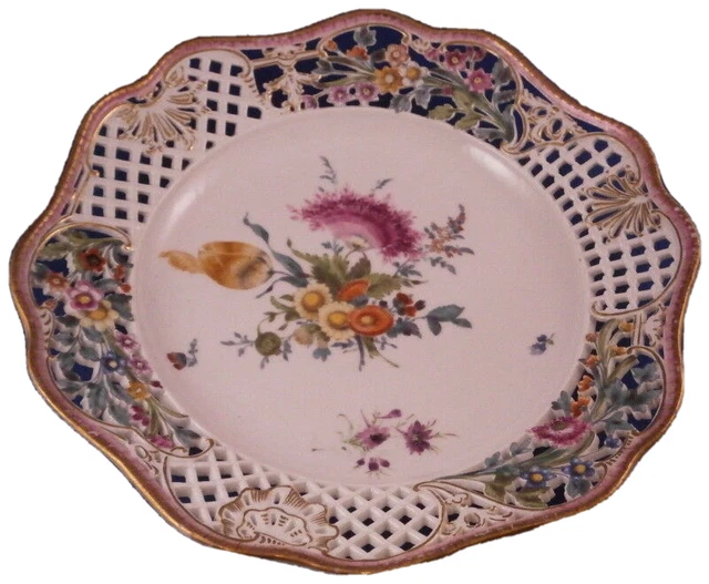 ANTIQUE 18THC MEISSEN Porcelain Bruehlsches Allerlei Plate Porzellan ...