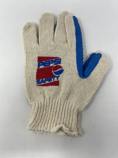 PEPSI COLA SAFETY Logo Work Gloves Pepsi Employee Gloves Collectible ...