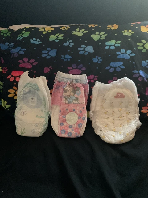 SIZE 7 NAPPY Diaper Pant Pull Up set of 3 Samples (huggies, pampers ...