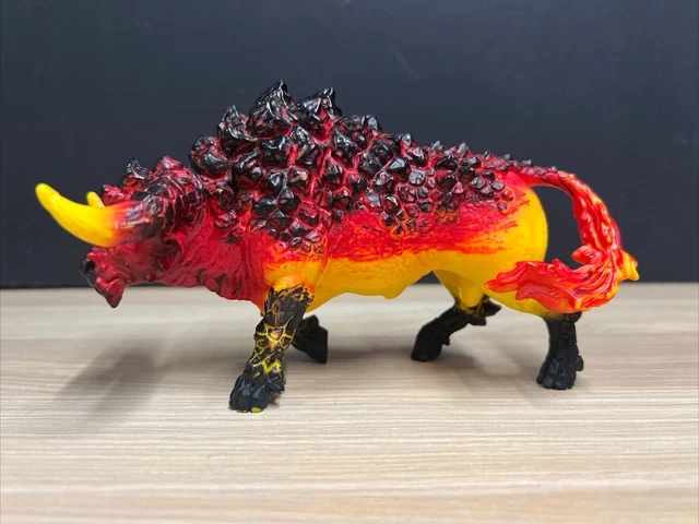 SCHLEICH 42493 ELDRADOR Creatures Fire Bull Figure Mythical Beast Toy ...