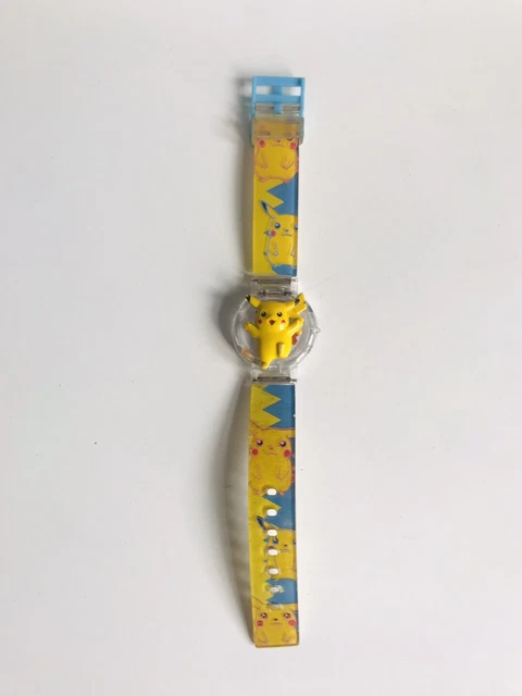 PIKACHU WATCH VINTAGE 1990s Pikachu Pokemon Flip Watch Official *NOT ...