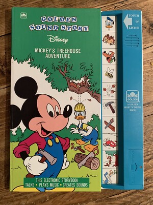 RARE GOLDEN SOUND Story Book Disney Mickey's Treehouse Adventure ...