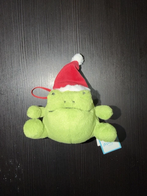 BNWT JELLYCAT RICKY Rain Frog Christmas Decoration Soft Fluffy Toy £24. ...