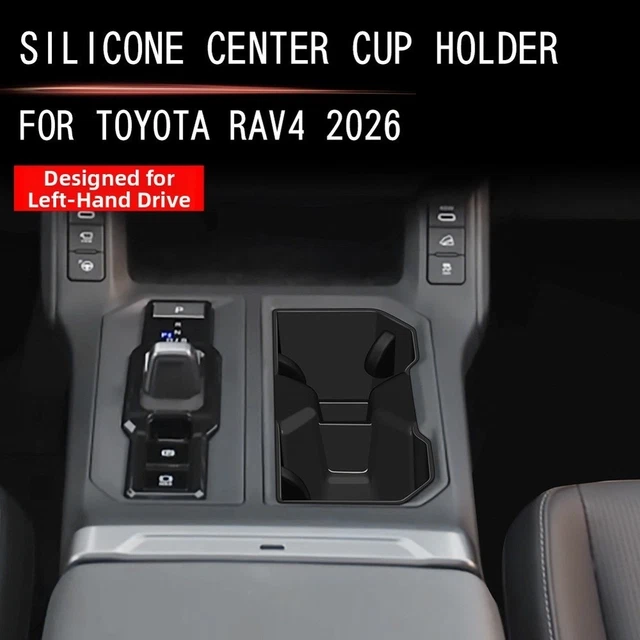 LEFT HAND DRIVE Rav4 2026 Plus Silicone Car Center Console Drink Holder ...