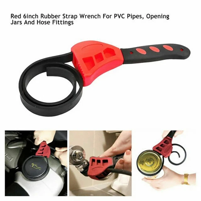 RUBBER BELT SPANNER Tool 6in Adjustable Wrench for Repair and ...