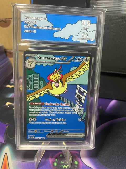 CARTE POKÉMON ROUCARNAGE Ex Alt 225/197 EV3 Flammes Obsidiennes ...