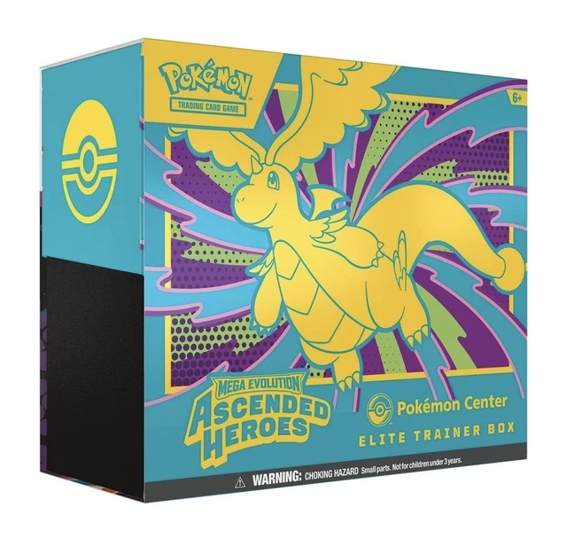 POKÉMON TCG: MEGA Evolution-Ascended Heroes POKEMON CENTER ETB *PRESALE ...