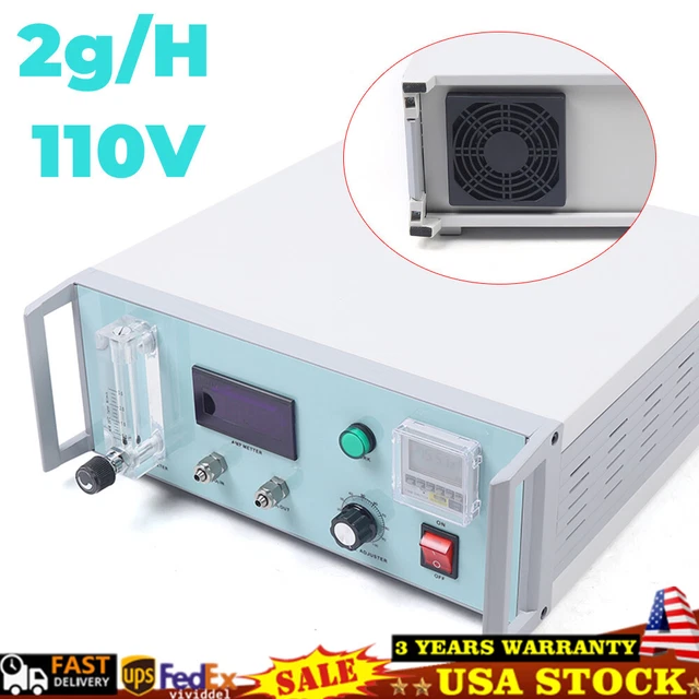 2G/H DESKTOP OZONE Therapy Machine for Medical Lab Ozone Generator ...