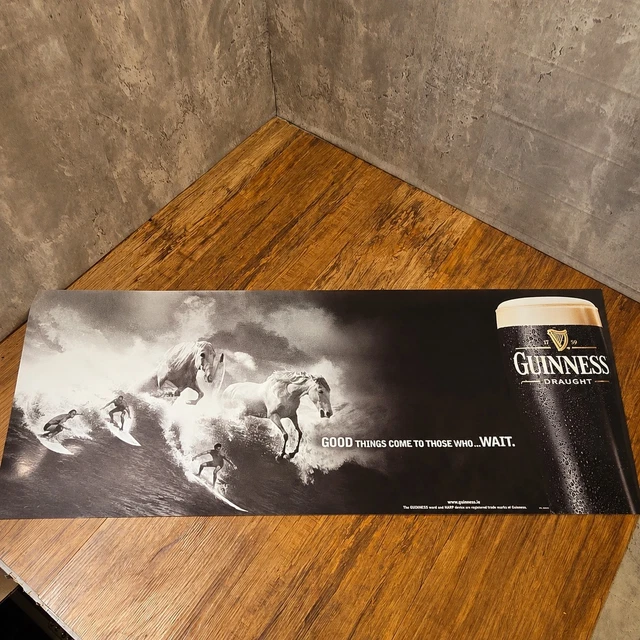 GUINNESS ADVERTISING PUB Poster "Good Things Come To Those Who Wait ...