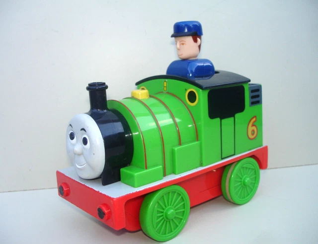 THOMAS THE TANK Engine Push & Go Friction Percy Driver Train No 6 ...