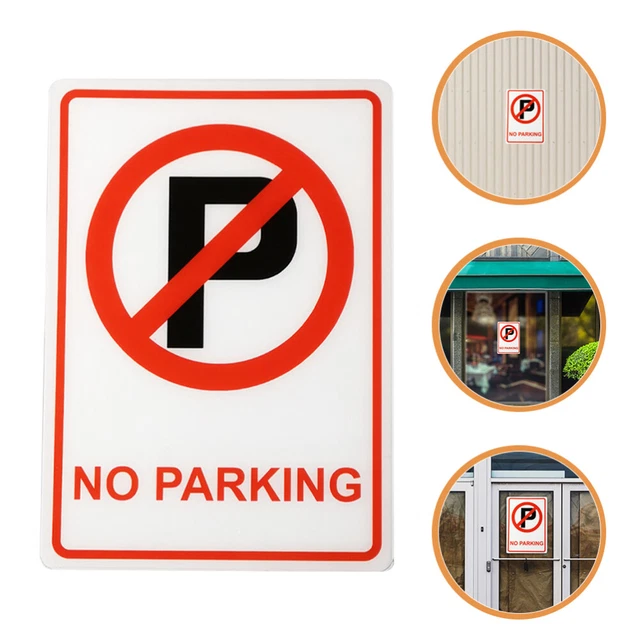 PLASTIC NO PARKING Sign No Parking Symbol Sign Weather-resistant No ...