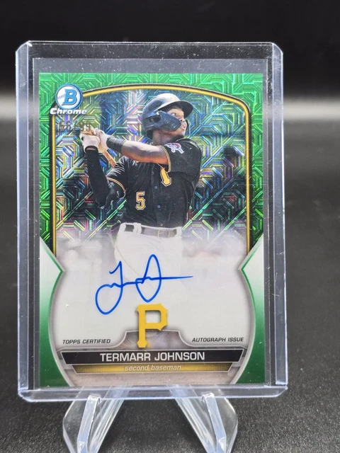 2023 BOWMAN CROMATO Termarr Johnson Verde Mega Mojo Rifrattore Auto/99 ...