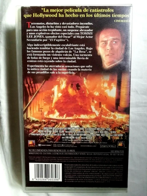 VOLCANO TAPE VHS Tommy Lee Jones 20Ht Century fox 1998 Pal $58.83 ...