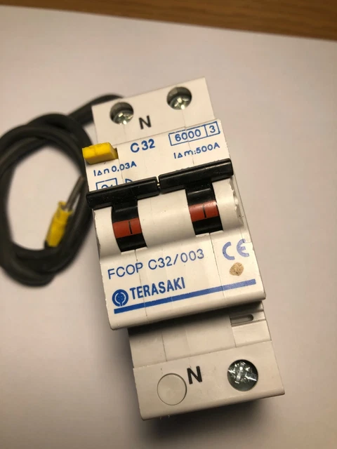 TERASAKI FCOP C32/003 RCBO TERASAKI 32 AMP RCBO FCOP C32/003 6kA EUR 23,62 - PicClick DE