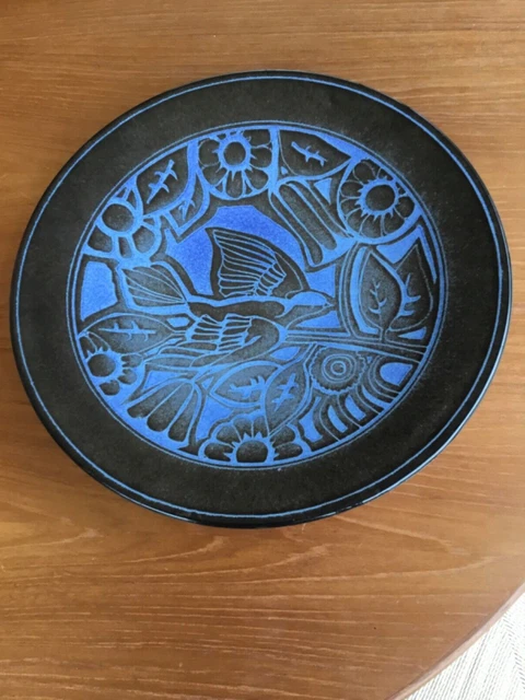 POOLE POTTERY AEGEAN 54 Large Charger Plate/Bowl 40.5cm-CAROLE HOLDEN £ ...