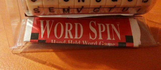 GEOSPACE MAGNETICS WORD Spin SCRAMBLE Hand Held Handheld Game BOXED ...