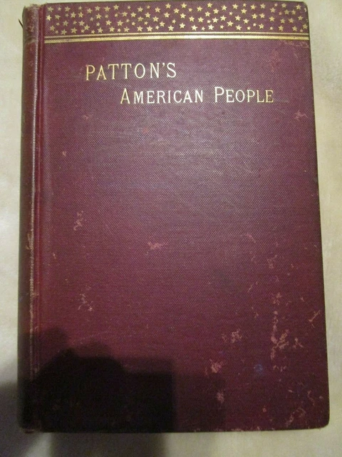 RARA ANTICA STORIA concisa del popolo americano di Jacob Patton 1882 ...