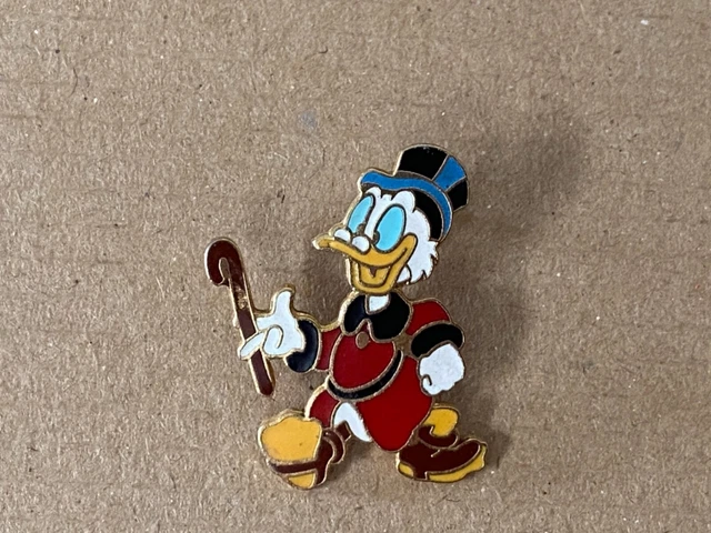 DISNEY SCROOGE MCDUCK WITH HIS CANE PIN BADGE £12.99 - PicClick UK