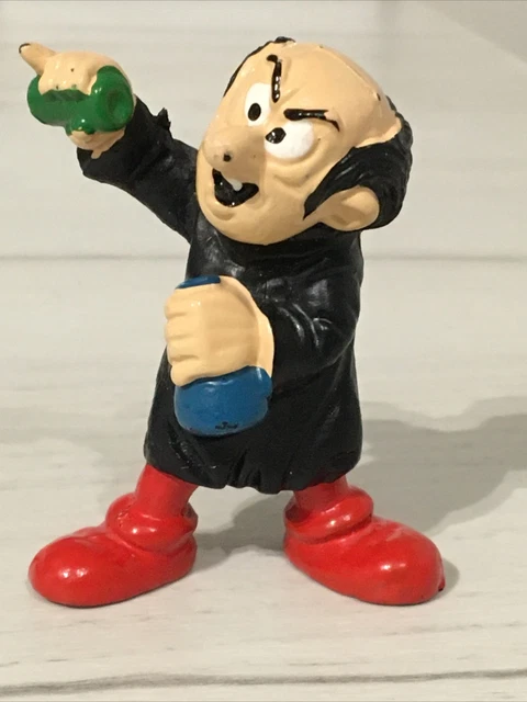 VINTAGE PEYO/SCHLEICH GARGAMEL With Lab glasses Smurf/Schlumpf ...