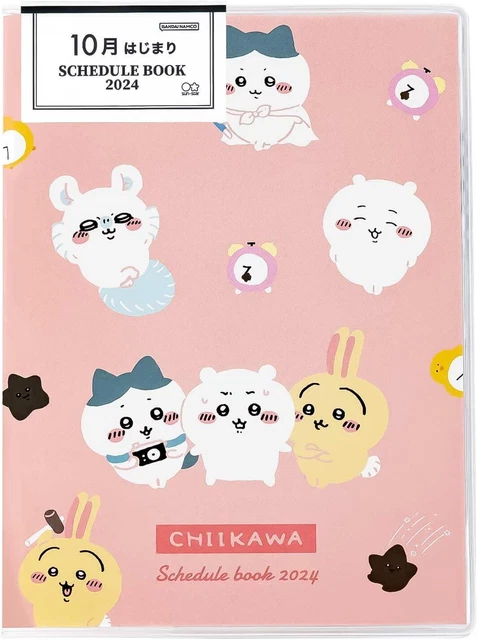 SUNSTAR STATIONERY CHIKAWA 2024 Notebook Monthly A6 Flyer S2957574 ...