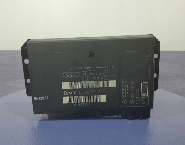 AUDI A4 B6 B7 8E Comfort/Convenience Control Module Bcm 8E0959433Cf £ ...