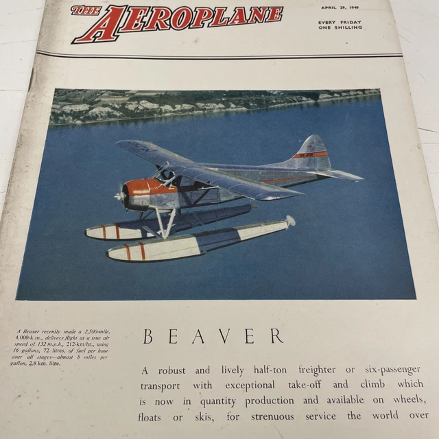 VINTAGE 1949 AEROPLANE Plane Pilot War WW2 Advertisement Art Oil Sea ...