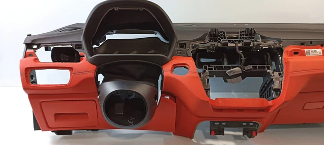 BMW OEM DASHBOARD HUD Sensatec magma red Orn.seam gray MN78184 6834894 ...