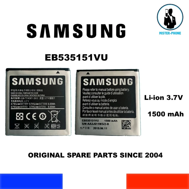 ORIGINAL BATTERY SAMSUNG EB535151VU EB535151VUBSTD 1500mAh 3,7V Li-ion ...