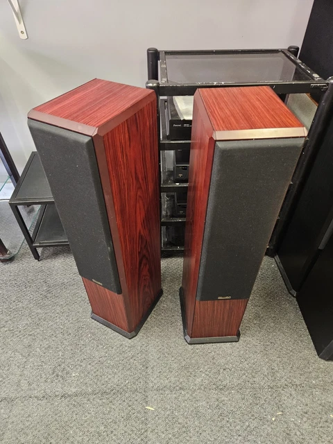 MISSION 752 FREEDOM 2-Way Reflex Floorstanding Speakers in Mahogany Finish £150.00 - PicClick UK
