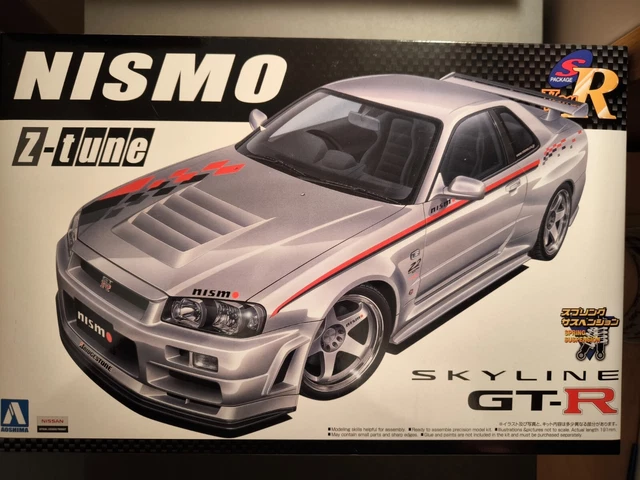NISMO Z-TUNE R34 Skyline GT-R Aoshima 1:24 043509 mit RE30 19 inch Rays ...