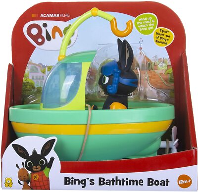 BING TIME, CBEEBIES, Wind Up Bath, Floating Boat, Squirts Water £28.00 ...