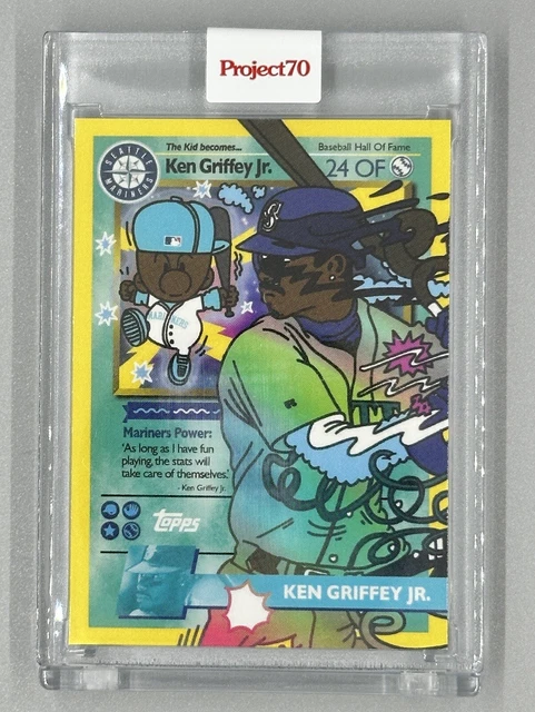 TOPPS PROJECT 70 Ermsy KEN GRIFFEY JR Seattle Mariners Pokemon Art Card ...