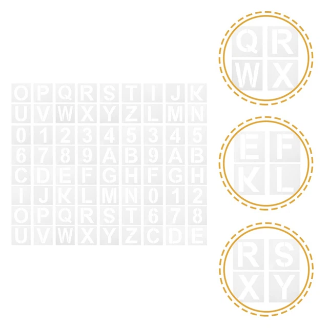 36 PCS TEACHING Templates Alphabet Letter Stencils Child Letters for ...