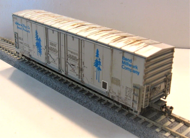 DETAILS WEST HO RTR Weathered 52' Evans DDB Door Boxcar #BC-501 Bend ...