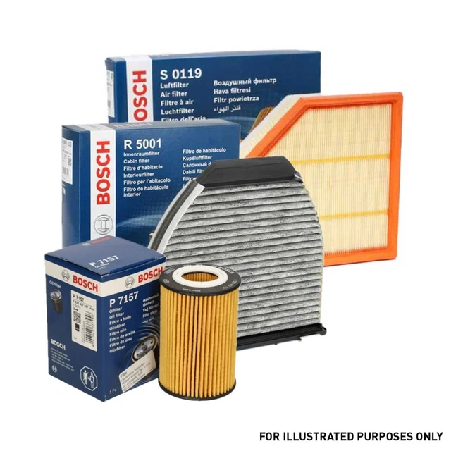 BOSCH OIL FILTER + Air Filter + Cabin Filter Fits Ford Transit Transit ...