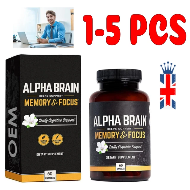 ALPHA BRAIN NOOTROPIC Brain Health, Memory and Focus Support Supplement ...