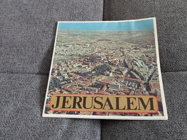JERUSALEM VINTAGE FOLD Out Map Tourist Guide $24.90 - PicClick AU