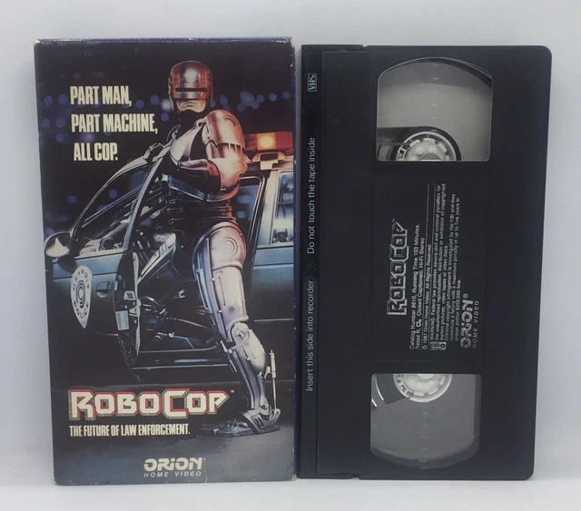 ROBOCOP (VHS, 1987) Paul Verhoeven Peter Weller Orion vintage science ...