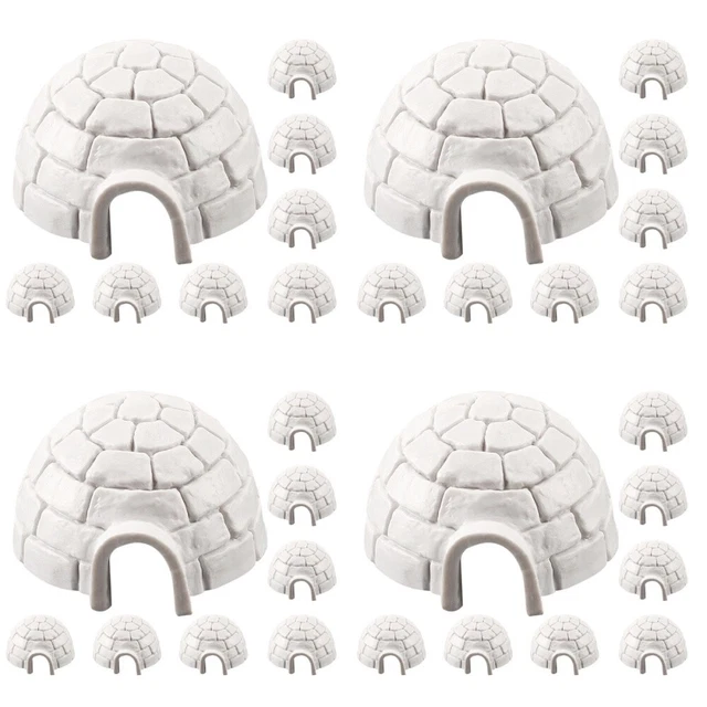 32 PCS Miniature Ice House Model Mini Ice House Decoration Mini Ice ...