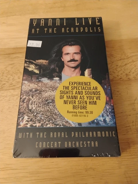 LIVE AT THE Acropolis by Yanni (VHS, Mar-1994, Private Music Video ...