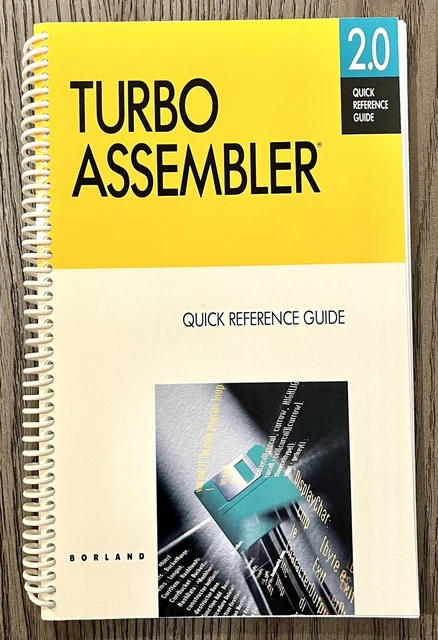 VINTAGE BORLAND TURBO Assembler Quick Reference Guide Version 2.0 £11.80 - PicClick UK