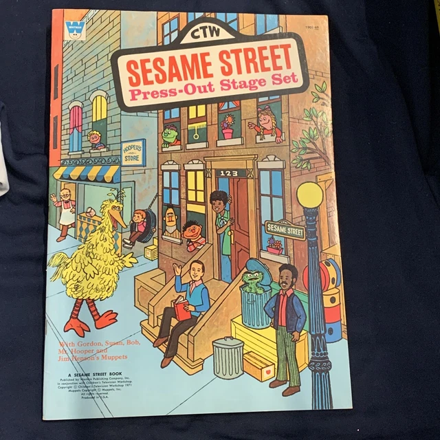 SESAME STREET PRESS-OUT Stage Set (Whitman) 1971 Unpunched £12.96 ...