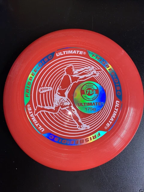 NEW ULTIMATE FRISBEE Sports Disc Golf By Wham-O RED White & Blue ...