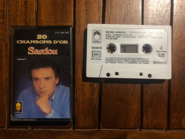 VINTAGE-CASSETTE AUDIO K7 tape:Michel Sardou -20 Chansons D’or-port ...