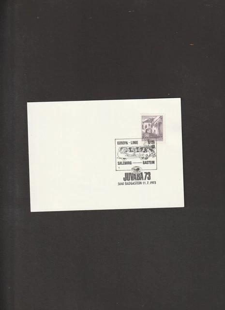 ÖSTERREICH-BELEG MIT SONDERSTEMPEL " EUROPA - LINIE - Salzburg-Kaprun ...