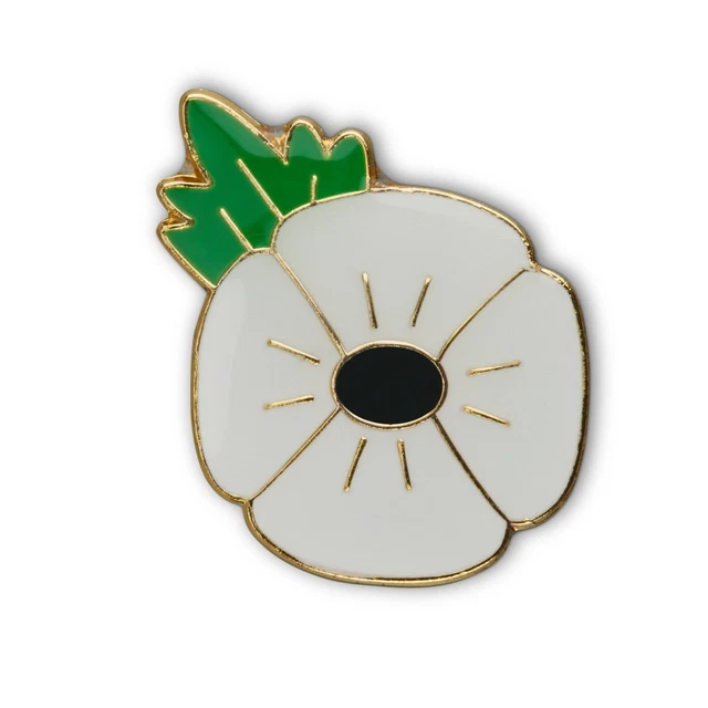 WHITE PEACE POPPY Badge Remembrance Day Memorial 2023, Lest We Forget £ ...