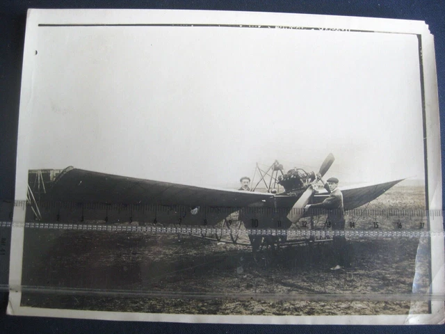 PHOTO ARGENTIQUE D'ÉPOQUE: Monoplan de Robert Macfie à Croix d'Hins vers 1911 EUR 40,00 ...